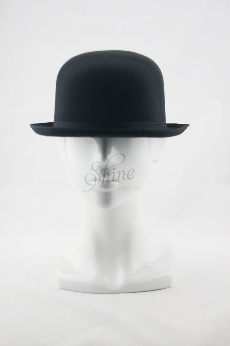 Bowler Hat Permafelt Black – Shine Trimmings & Fabrics