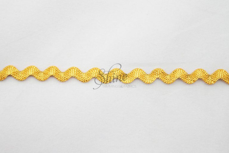 Ric Rac Metallic Gold – Shine Trimmings & Fabrics