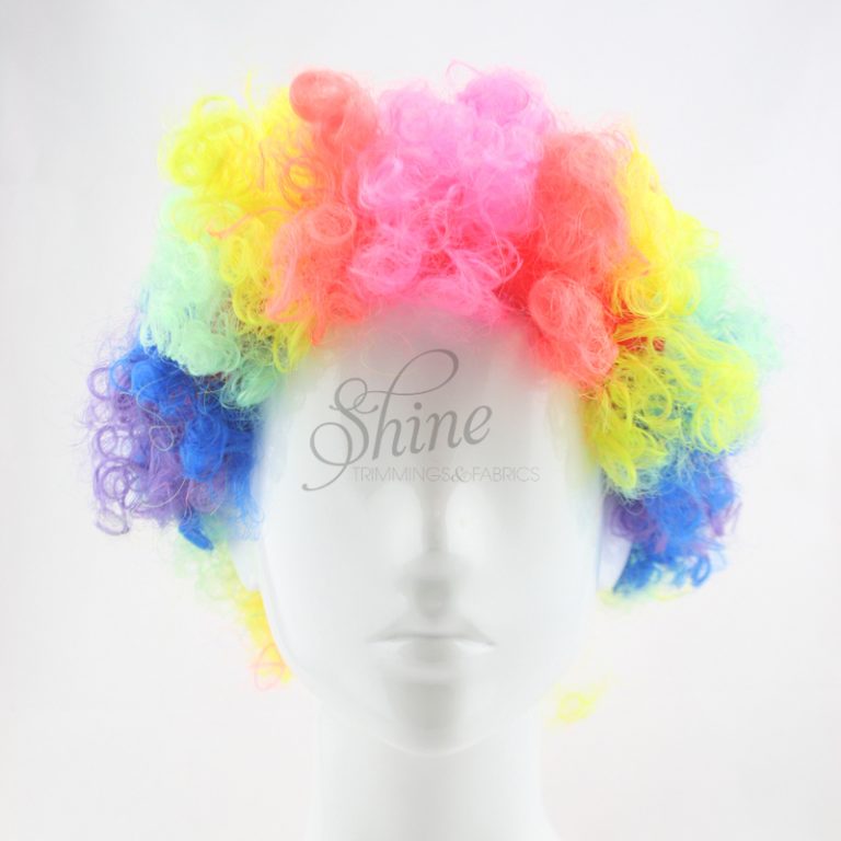 Clown Rainbow Wig – Shine Trimmings & Fabrics