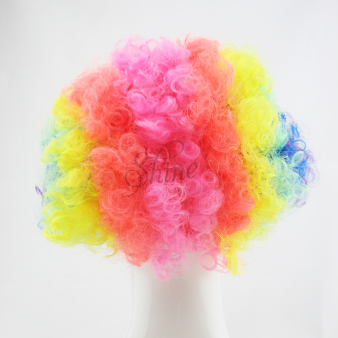 Clown Rainbow Wig – Shine Trimmings & Fabrics
