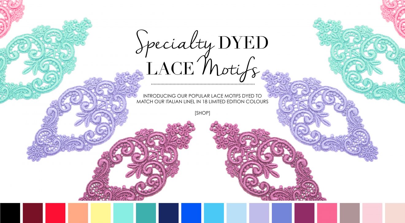 Create – Inspire – Shine… Specialty Dyed Lace Motifs | Shine Trimmings ...