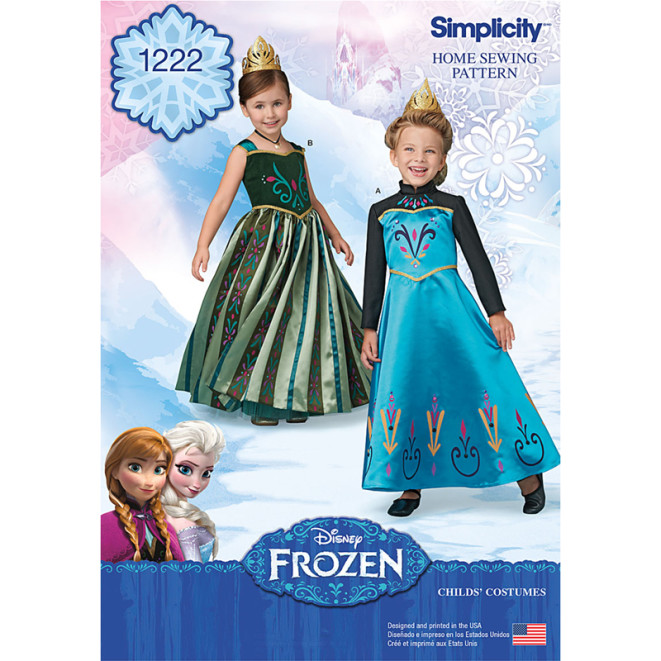 Simplicity Frozen Coronation Day Costume – 1222 – Shine Trimmings & Fabrics