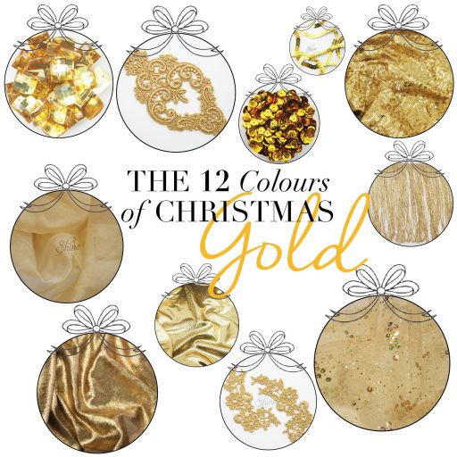 The 12 Colours Of Christmas… Gold – Shine Trimmings & Fabrics