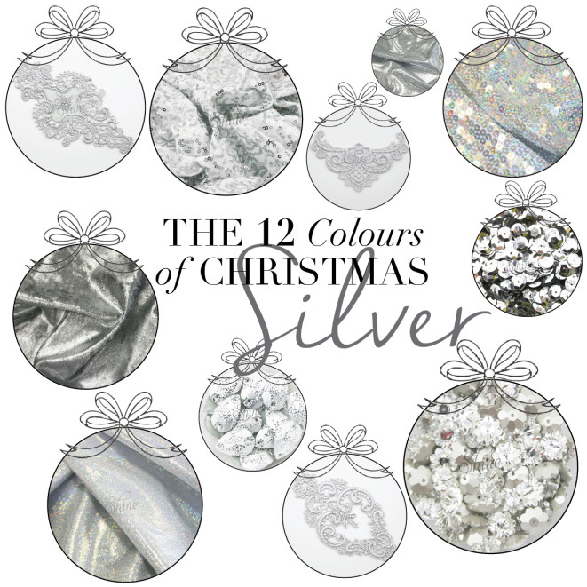 The 12 Colours Of Christmas… Silver – Shine Trimmings & Fabrics