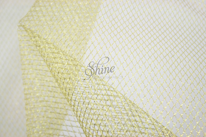 Metallic Net Gold – Shine Trimmings & Fabrics