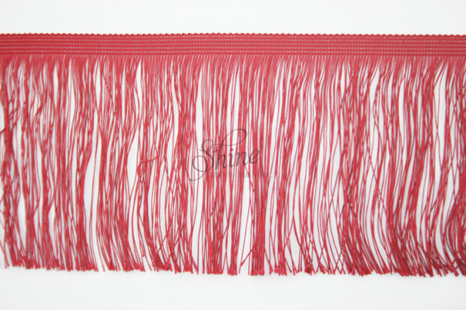 Sash Fringe 6″ Claret – Shine Trimmings & Fabrics