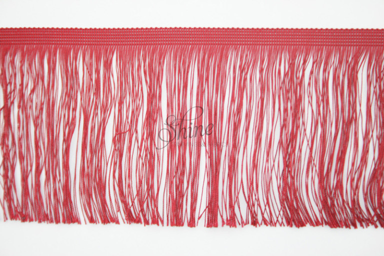 Sash Fringe 6″ Claret – Shine Trimmings & Fabrics