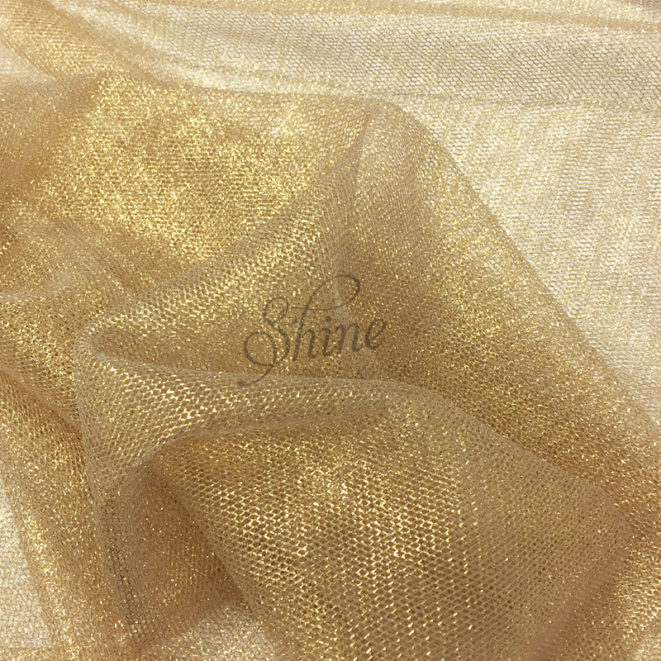 Metallic Fishnet Gold – Shine Trimmings & Fabrics