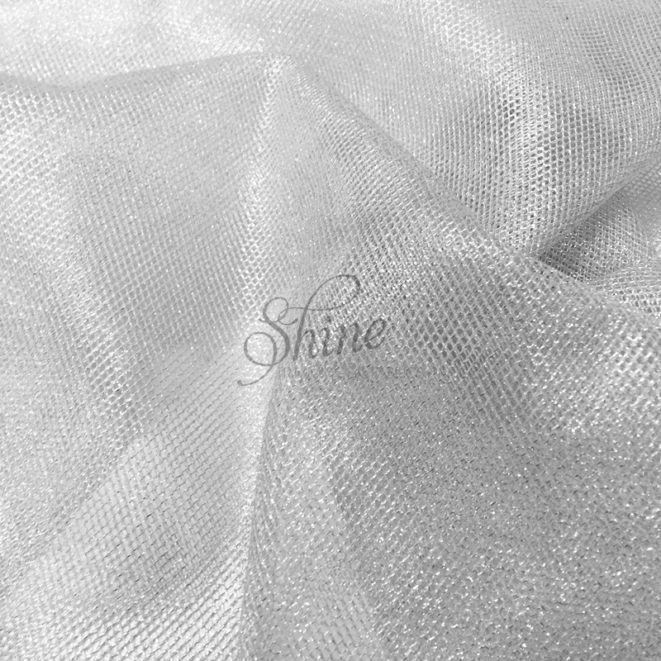 Metallic Fishnet Silver – Shine Trimmings & Fabrics