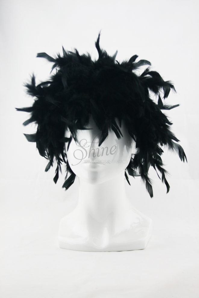 Feather Wig Black – Shine Trimmings & Fabrics