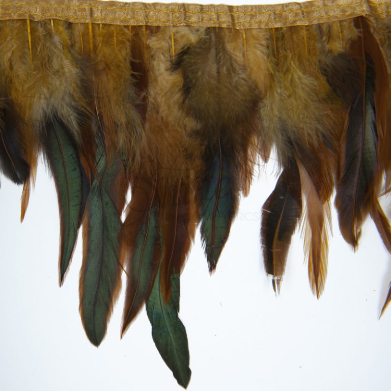 Turkey Feather Trimming 15cm Tan – Shine Trimmings & Fabrics