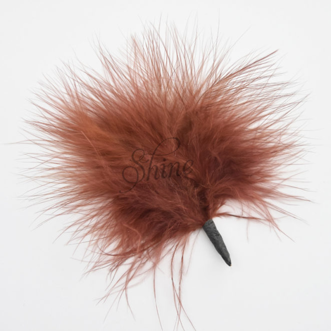Marabou Tuft Chocolate Brown – Shine Trimmings & Fabrics