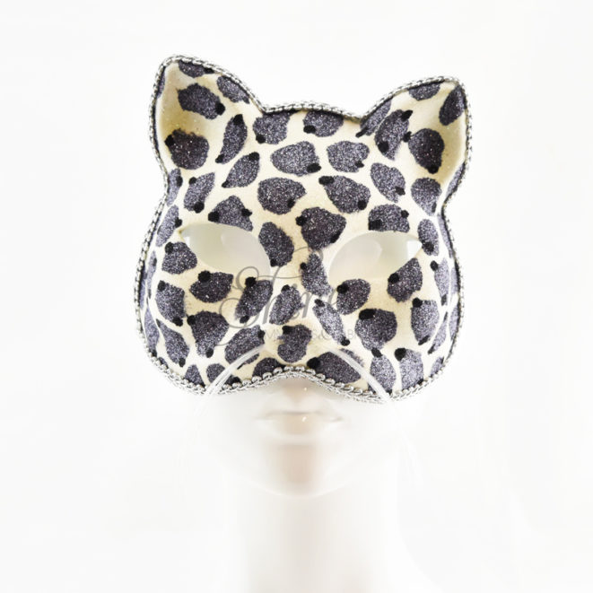 Felina Snow Leopard Mask – Shine Trimmings & Fabrics