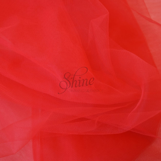 Bridal Tulle Red – Shine Trimmings & Fabrics