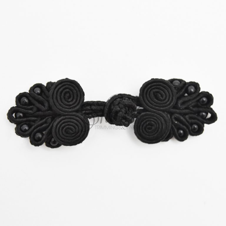 Large Frog Closure Gold | Shine Trimmings & Fabrics