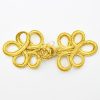 Large Frog Closure Gold – Shine Trimmings & Fabrics