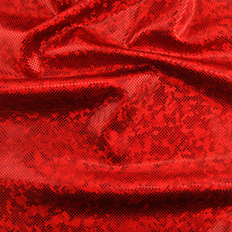 Retro Shimmer Spandex Red Hologram – Shine Trimmings & Fabrics