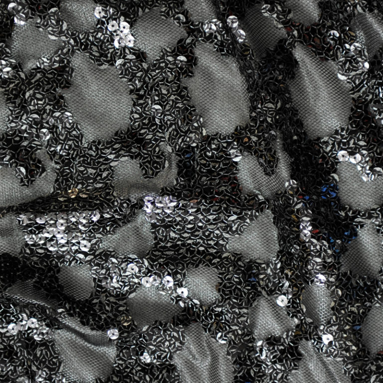 Sequin Stardust Metallic Mesh Silver | Shine Trimmings & Fabrics