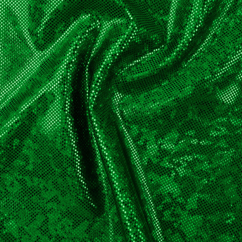 Shattered Glass Stretch Spandex Emerald | Shine Trimmings & Fabrics