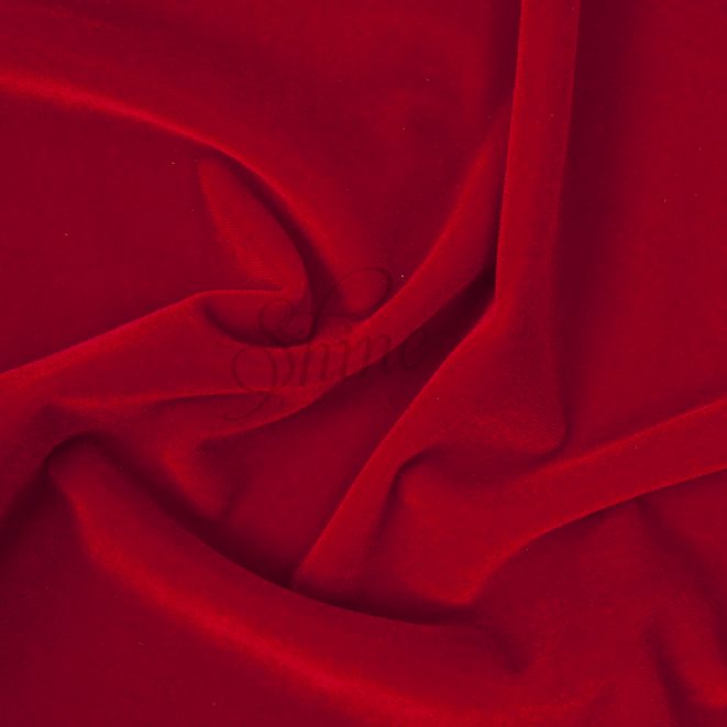 Lush Stretch Velvet – Red – Shine Trimmings & Fabrics