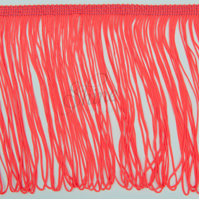 Stretch Fringe – Neon Red | Shine Trimmings & Fabrics