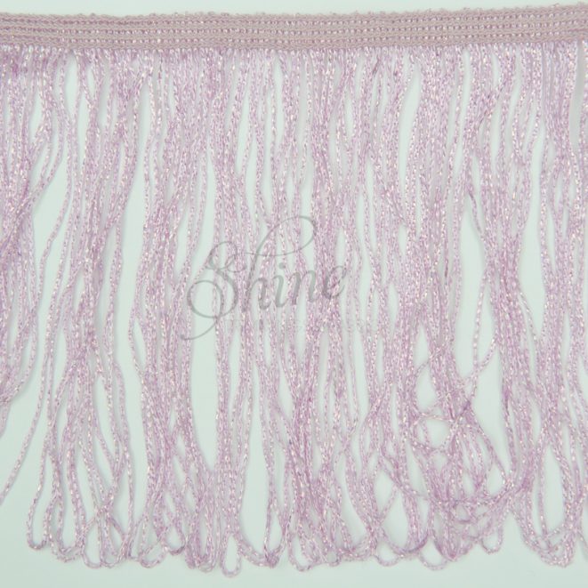 Stretch Fringe – Pale Pink Iridescent – Shine Trimmings & Fabrics