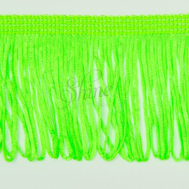 Stretch Fringe – Neon Green – Shine Trimmings & Fabrics