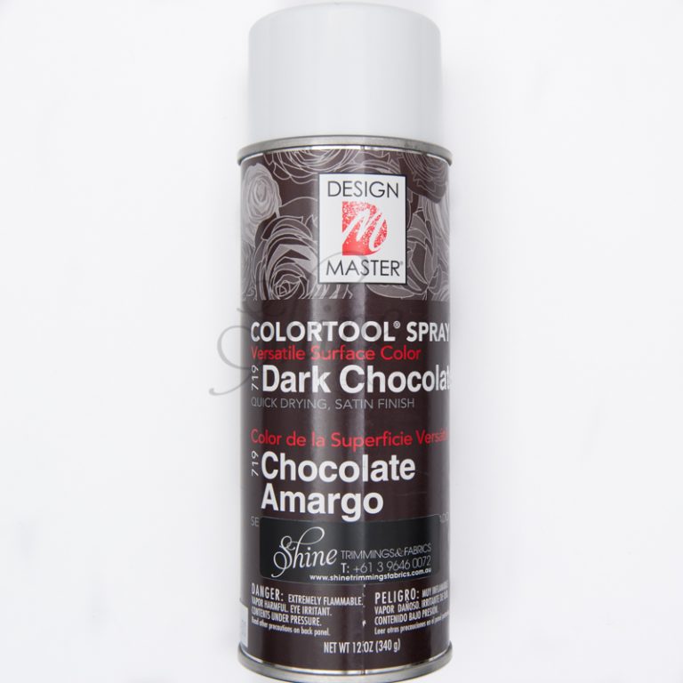 Design Master Colortool Spray Dark Chocolate – Shine Trimmings & Fabrics