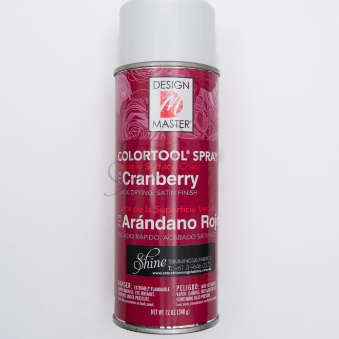Design Master Colortool Spray Cranberry | Shine Trimmings & Fabrics