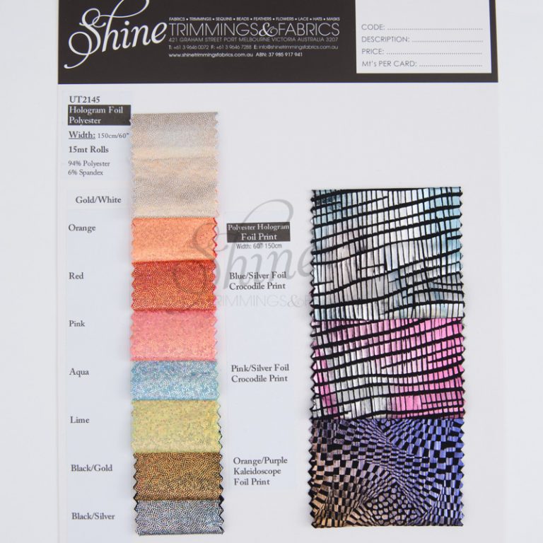 Specialty Sequin Fabric Sample Cards – Shine Trimmings & Fabrics