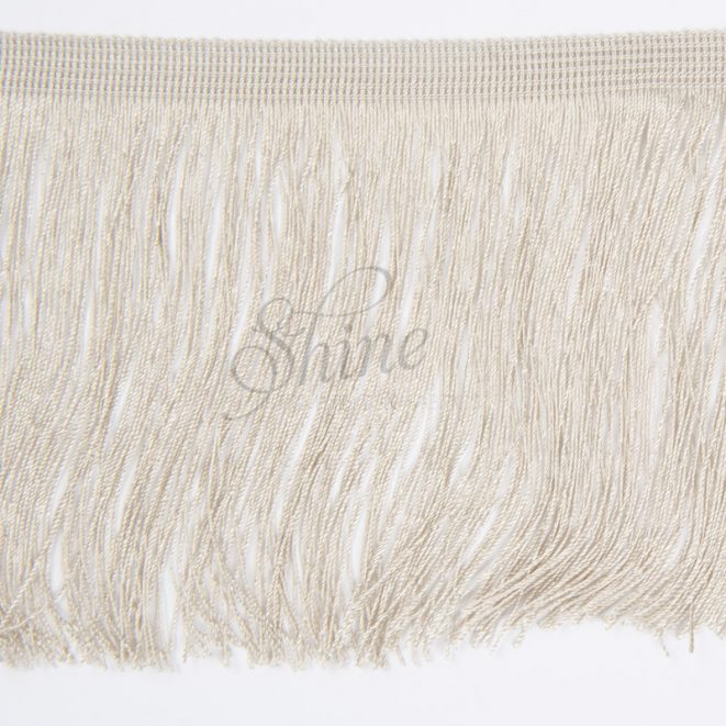 Sash Fringe 6″ Light Beige – Shine Trimmings & Fabrics