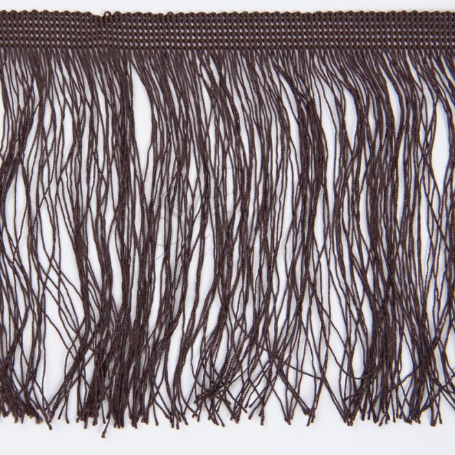 Sash Fringe 6″ Brown – Shine Trimmings & Fabrics