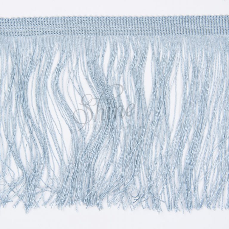 Sash Fringe 6″ Light Blue – Shine Trimmings & Fabrics