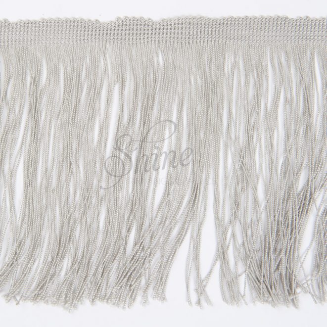 Sash Fringe 6″ Grey – Shine Trimmings & Fabrics