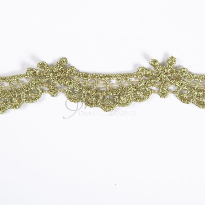 Small Gold Metallic Flower Scallop Trim – Shine Trimmings & Fabrics