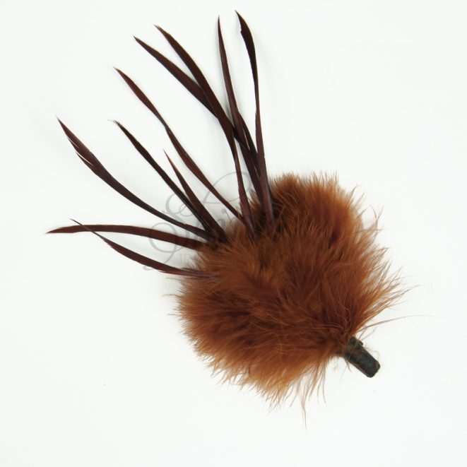 Marabou Spike Light Brown – Shine Trimmings & Fabrics