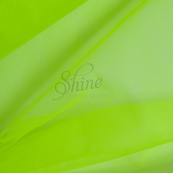 Net – Fluro Lime – Shine Trimmings & Fabrics