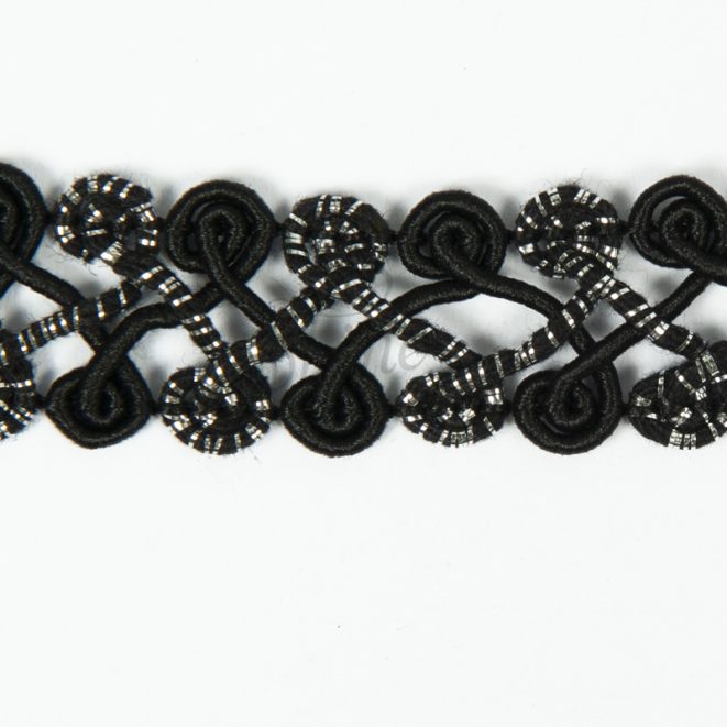 Metallic Cotton Trim 126 Black/Silver – Shine Trimmings & Fabrics