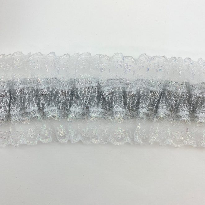 Garter Elastic White AB Silver – Shine Trimmings & Fabrics