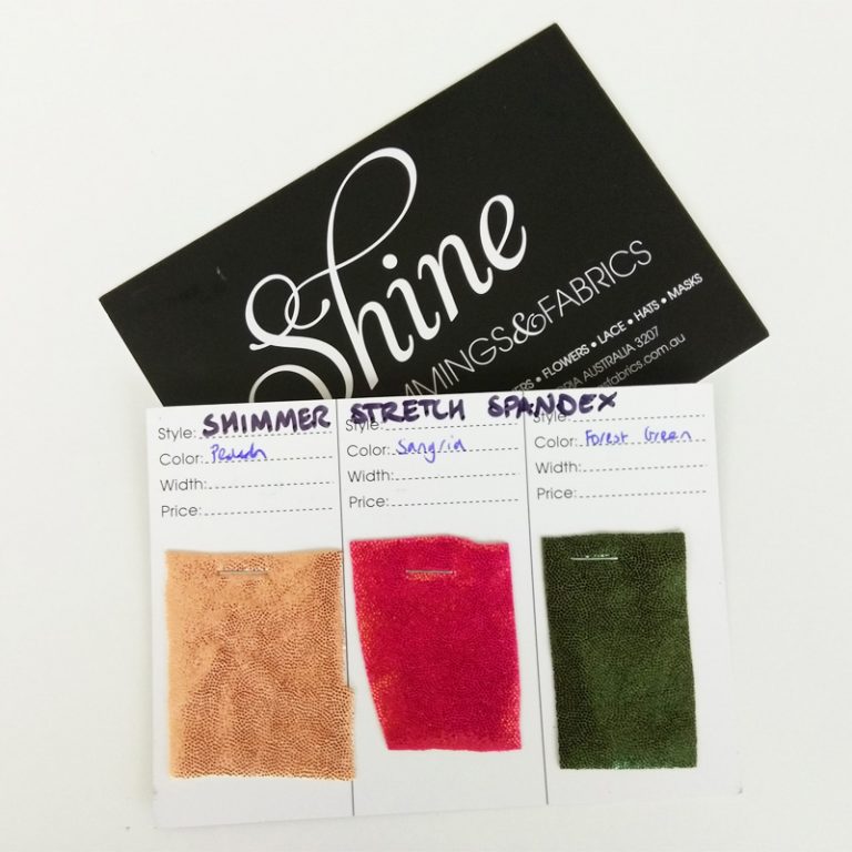 Custom Samples – Up to to 9 Fabrics – Shine Trimmings & Fabrics