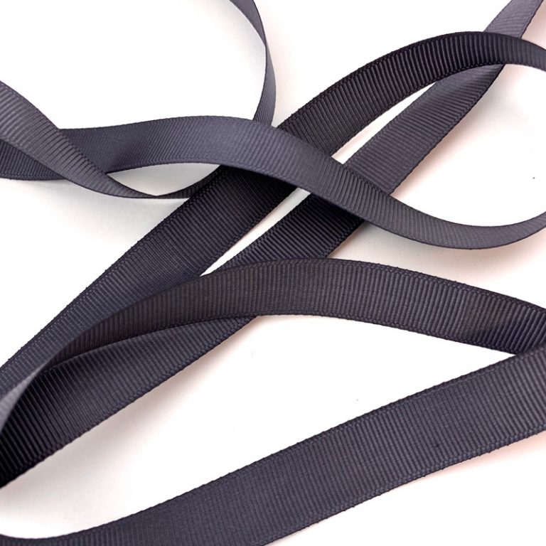 Grosgrain Ribbon Charcoal – Shine Trimmings & Fabrics