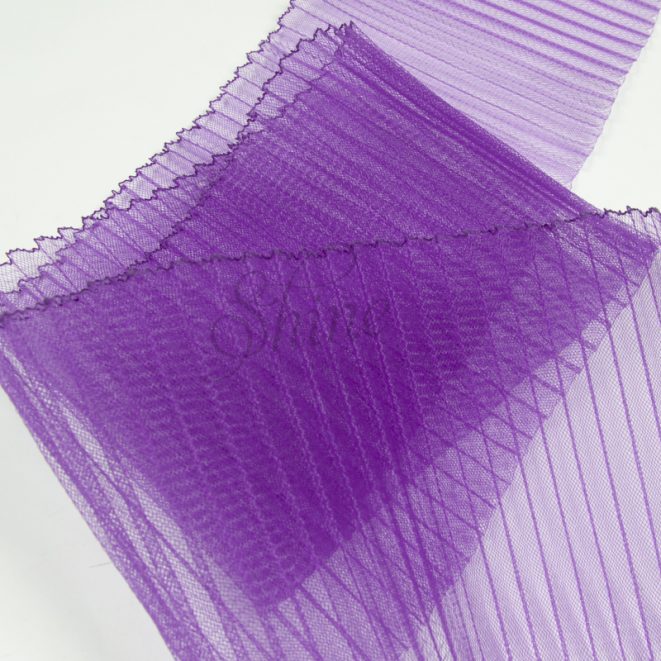 Pleated Crinoline Purple 140mm – Shine Trimmings & Fabrics