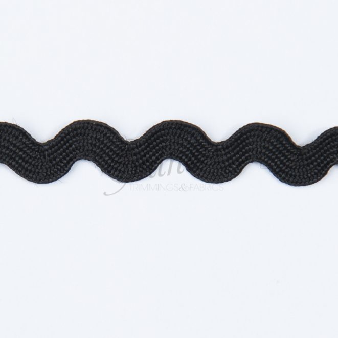 Ric Rac 5mm Black – Shine Trimmings & Fabrics