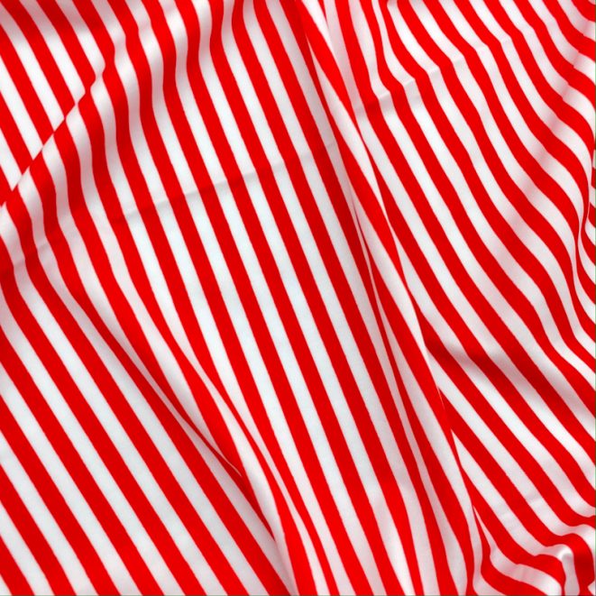 Nautical Pin Stripe Red Stretch Spandex – Shine Trimmings & Fabrics