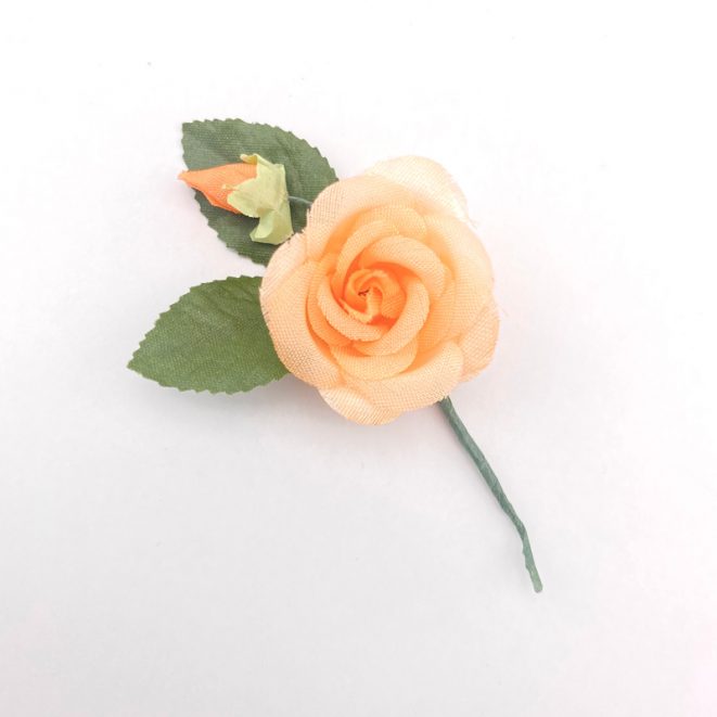Small Rosette with Wire Stem Orange – Shine Trimmings & Fabrics