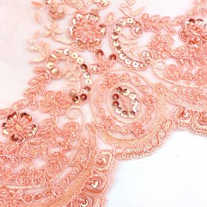 Grace Foil Stretch Lace Taffy – Shine Trimmings & Fabrics