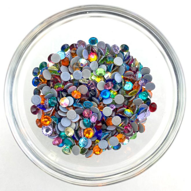 Hotfix Flat Back – Multi Colour Mix Packet – Shine Trimmings & Fabrics