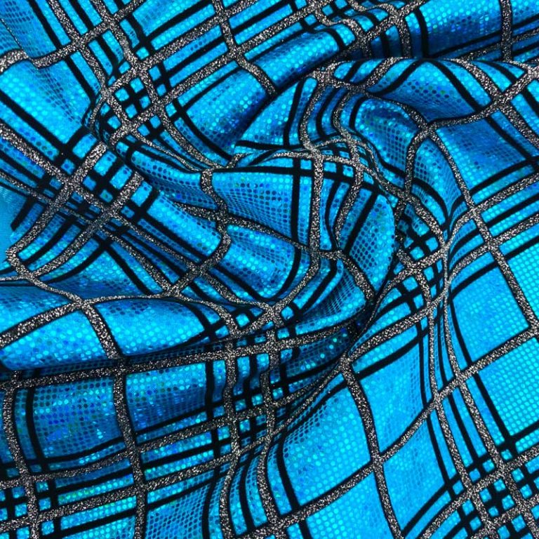 Clouds Flock Design Spandex – Shine Trimmings & Fabrics