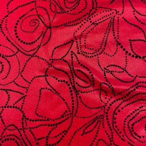 Dotted Rose Flock Design Spandex – Shine Trimmings & Fabrics