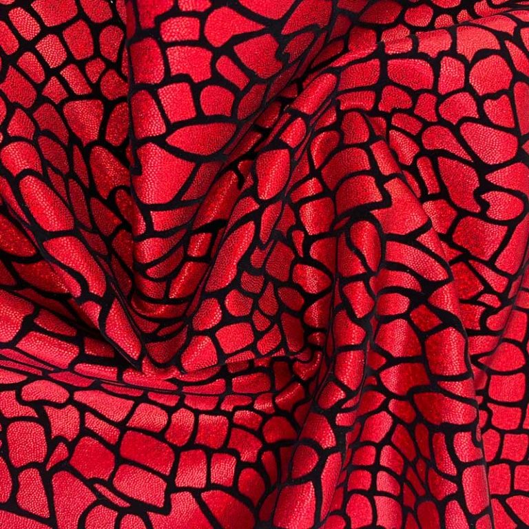 Dotted Rose Flock Design Spandex – Shine Trimmings & Fabrics